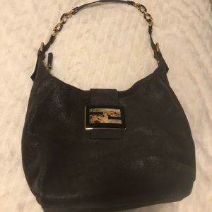 Fendi | Bags | Fendi Shimmer Brown Suede Tortoise Shell Hobo Bag | Poshmark